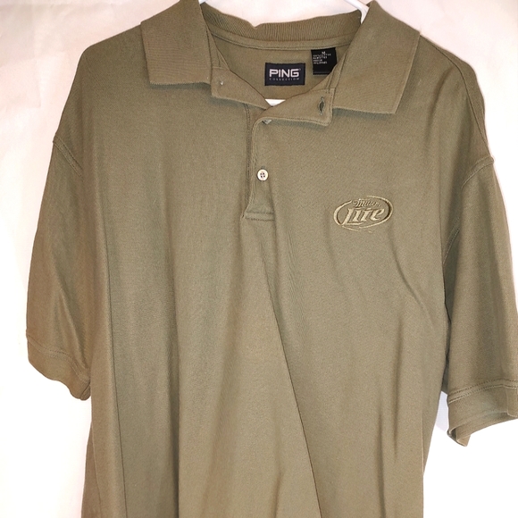 Ping | Shirts | Nwot Ping Polo Shirt Mens Md Olive Green With ...